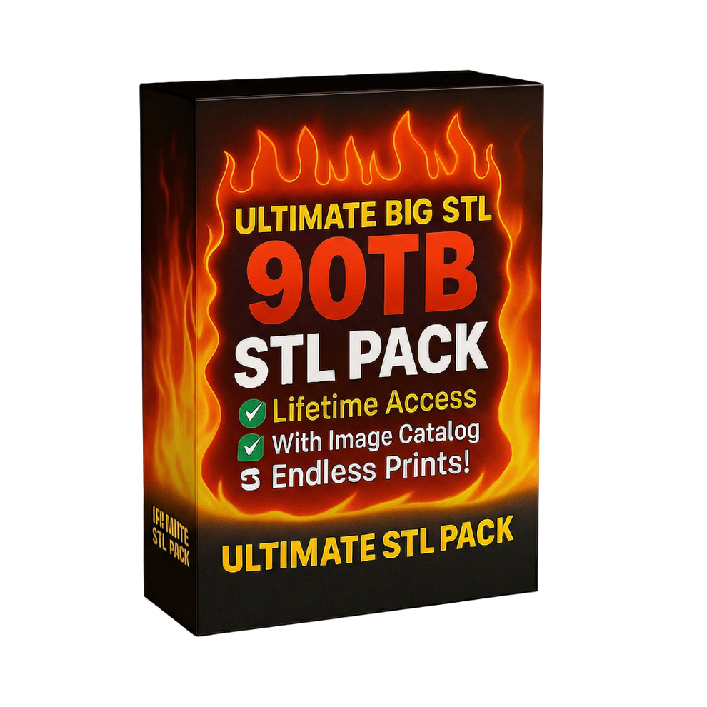 Ultimate 3D Print STL Mega Bundle (90 TB / 400,000+ Models) | Instant ...